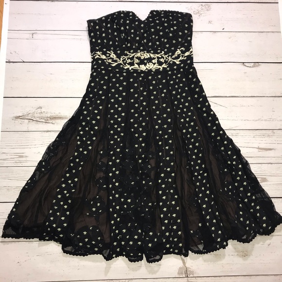 Anthropologie | Dresses | Lithe Anthro Little Champagne Cocktail Dress ...